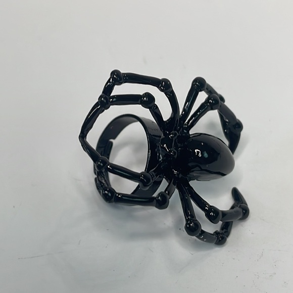 unbranded | Jewelry | Large Metal Black Widow Spider Ring Halloween ...